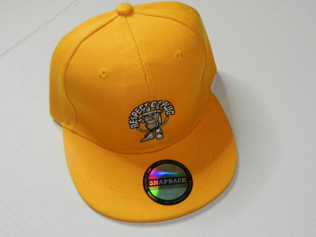 GOLDEN YELLOW SNAPBACK CAP SIGNATURE LOGO - RE$PECT DA PLUG AUTHENTIC ...